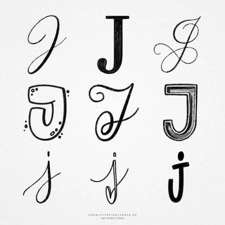 Cursive J
